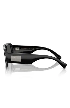 Dolce & Gabbana 57mm Pilot Sunglasses