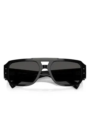 Dolce & Gabbana 57mm Pilot Sunglasses