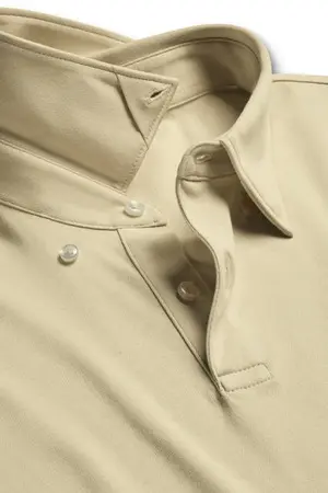 CHARLES TYRWHITT Smart Jersey Polo - Light Tan
