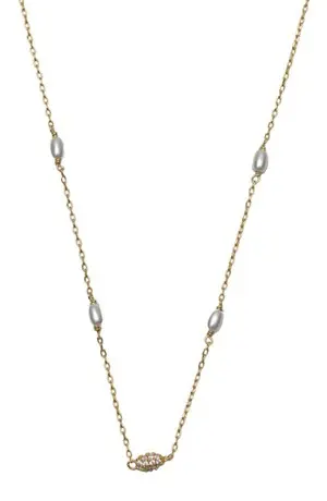 Argento Vivo Mini Station Fireball Necklace - Gold