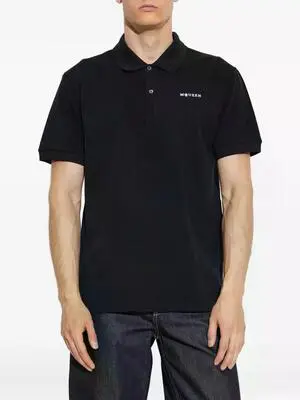 Alexander McQueen Logo-embroidered Cotton Polo Shirt - Black