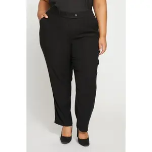 Universal Standard All Day High Waist Cigarette Pants - Black