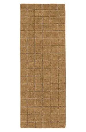 LORENA CANALS Woolable Mosaic Washable Wool Rug - Ochre