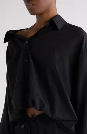 Balenciaga One-shoulder Button-up Shirt