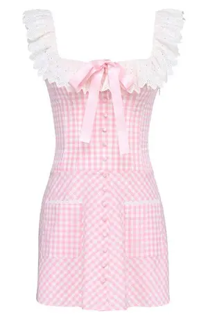 House Of Cb Astra Ruffle Mini Dress