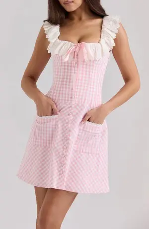 House Of Cb Astra Ruffle Mini Dress
