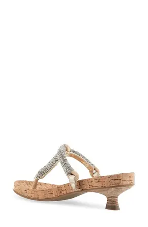 Aerosoles Crystal Rope Sandal - Crystal/ Champagne Rope/ Cork