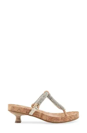 Aerosoles Crystal Rope Sandal - Crystal/ Champagne Rope/ Cork