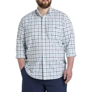 Vineyard Vines Big & Tall On-the-go Check Sport Shirt - Lagoon Tide