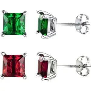 DONATELLO GIAN Stud Earrings Set - Silver