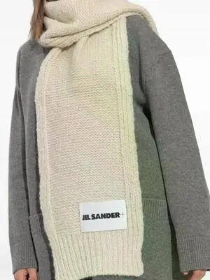 JIL SANDER Logo-patch Scarf