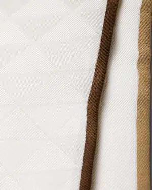 Prada Printed Silk Twill Jacquard Skinny Scarf - Neutral