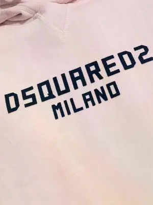Dsquared2 Logo-print Cotton Hoodie - Pink