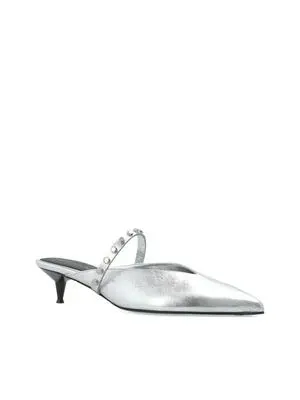 Alexander McQueen Leather Heeled Pumps