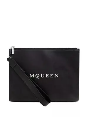 Alexander McQueen Leather Clutch - Black