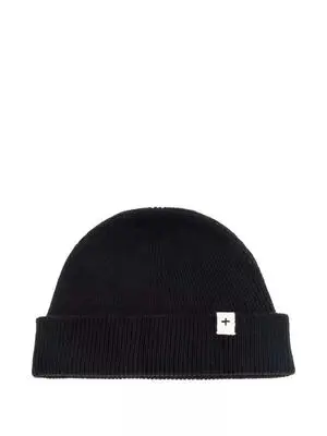 JIL SANDER Ribbed Beanie - Black