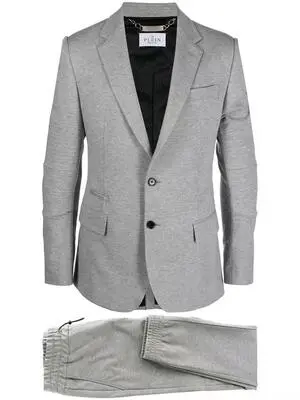 Philipp Plein Cuffed Single-breasted Suit - Grey