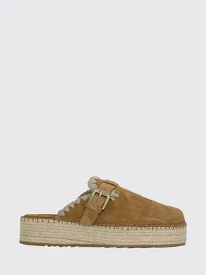 Mou Suede Espadrille Mules With Adjustable Strap