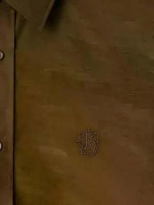 Burberry Logo-embroidered Shirt