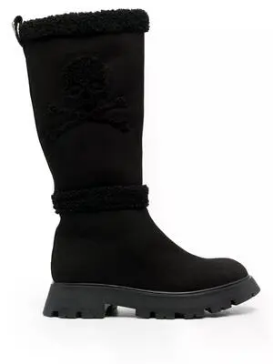 Philipp Plein Skull Bones Mid-calf Boots