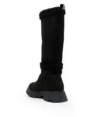 Philipp Plein Skull Bones Mid-calf Boots