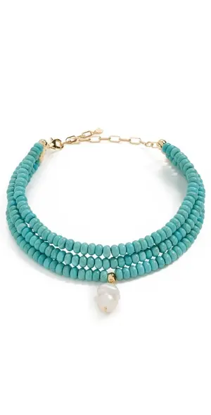 Ettika Marina Layered Necklace - Turquoise