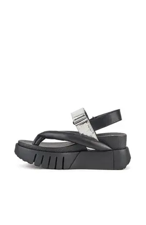 United Nude Delta Tong Sandals - Silver