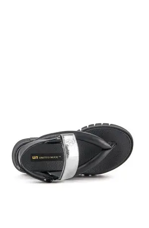 United Nude Delta Tong Sandals - Silver