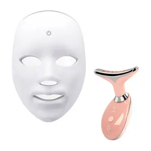 PURSONIC 7-in-1 Led Face Mask & Face/neck Sculpting Wand - Multicolor