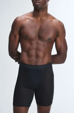 SAVAGE X FENTY Shadow Fit Long Boxer Briefs - Black Caviar