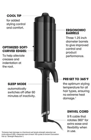 GHD Wave Triple Barrel Waver - Black