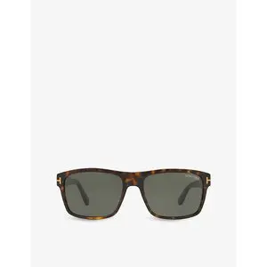 TOM FORD Irregular-frame Acetate Sunglasses - Brown