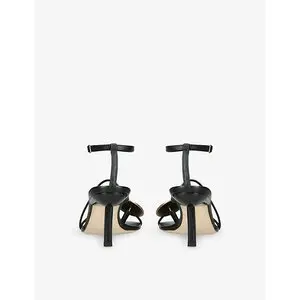 Christopher Esber Doma Stoned Leather Heeled Sandals - Black/comb