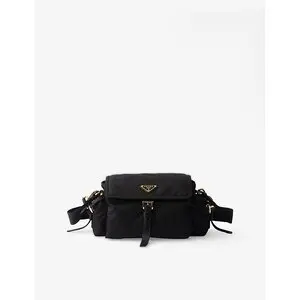 Prada Re-nylon Medium Woven Shoulder Bag
