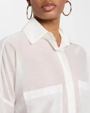 JBQ Cassius Linen-blend Shirt - Ecru