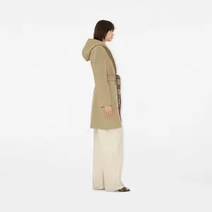 Burberry Reversible Wool Hooded Wrap Coat