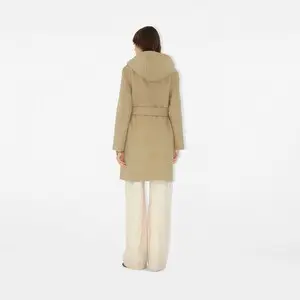 Burberry Reversible Wool Hooded Wrap Coat