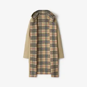 Burberry Reversible Wool Hooded Wrap Coat