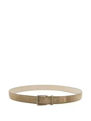 AURELIEN Suede Leather Belt - Neutrals