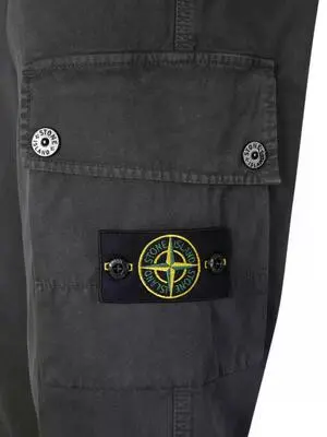 Stone Island Twill Tapered Trousers - Grey