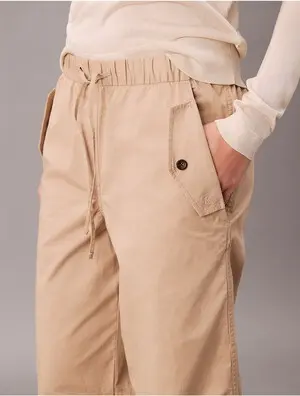 Calvin Klein Cotton Cargo Pants - Oxford Tan