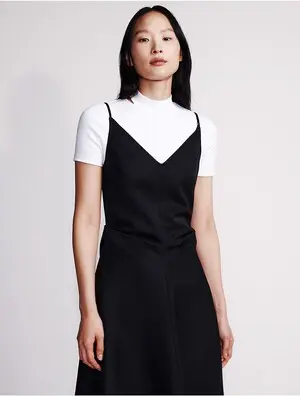 Calvin Klein Wool Blend Tailored Dress