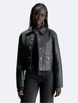 Calvin Klein Leather Jackets For Women