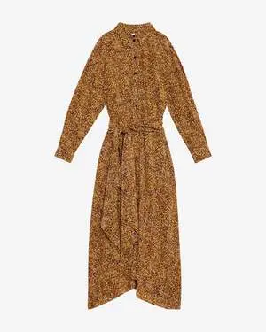 Isabel Marant Samantha Long Shirt Dress - Ochre