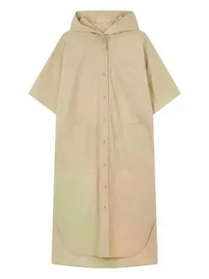 STUDIO TOMBOY Hooded Utility Raincoat - Brown