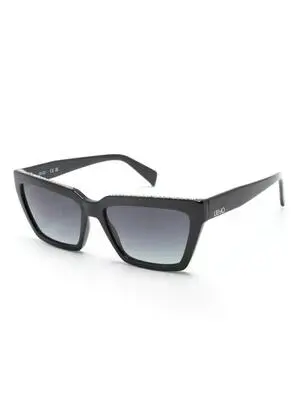 Liu Jo Rhinestone-embellished Square-frame Sunglasses
