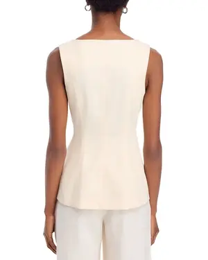 Veronica Beard Avalina Sleeveless V-neck Vest