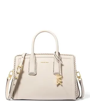 Michael Kors Laila Small Satchel Cream