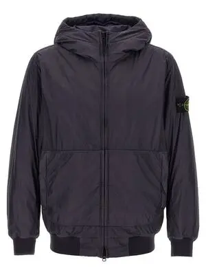 Stone Island Crinkle Reps NY' Bomber Jacket - Blue