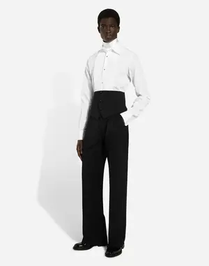 Dolce & Gabbana Tuxedo Shirt With Vest Bottom Section